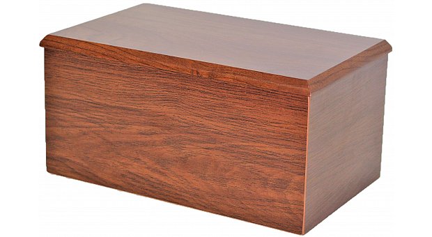 Grosvenor Flat Lid - Wood Grained | Western Caskets